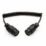 1.5m Curly Connection Cable With 2 x 7-Pin Plugs From TrailerTek.com