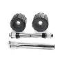 Ribbed roller set with straight shaft and stem From TrailerTek.com