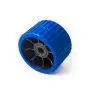 Blue Ribbed Roller 74w x 120mm Diameter With 15mm Bore From TrailerTek.com