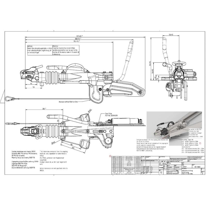 Knott Avonride Cast Trailer Coupling - 3500kg From TrailerTek.com