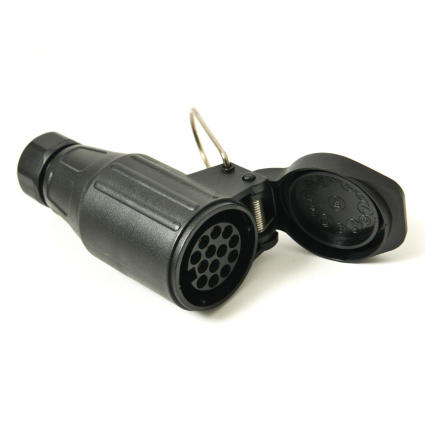 8-Pin In-Line Extension Lead Socket From TrailerTek.com