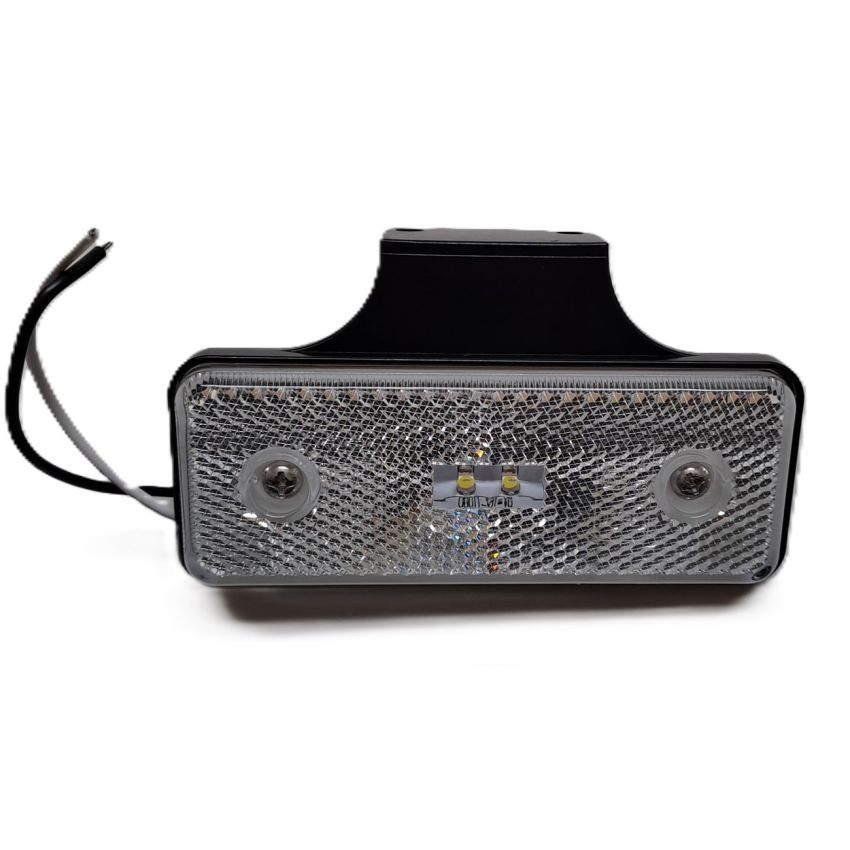 TrailerTek LED Clear Front Marker Light And Bracket