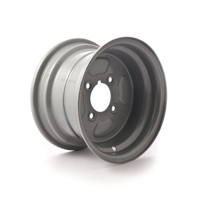 10 inch rim, 6J, 4 on 4" PCD to fit 20.5x8-10 tyre From TrailerTek.com