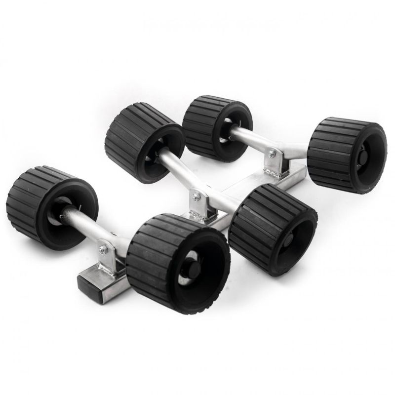 Ribbed roller cradle assembly From TrailerTek.com