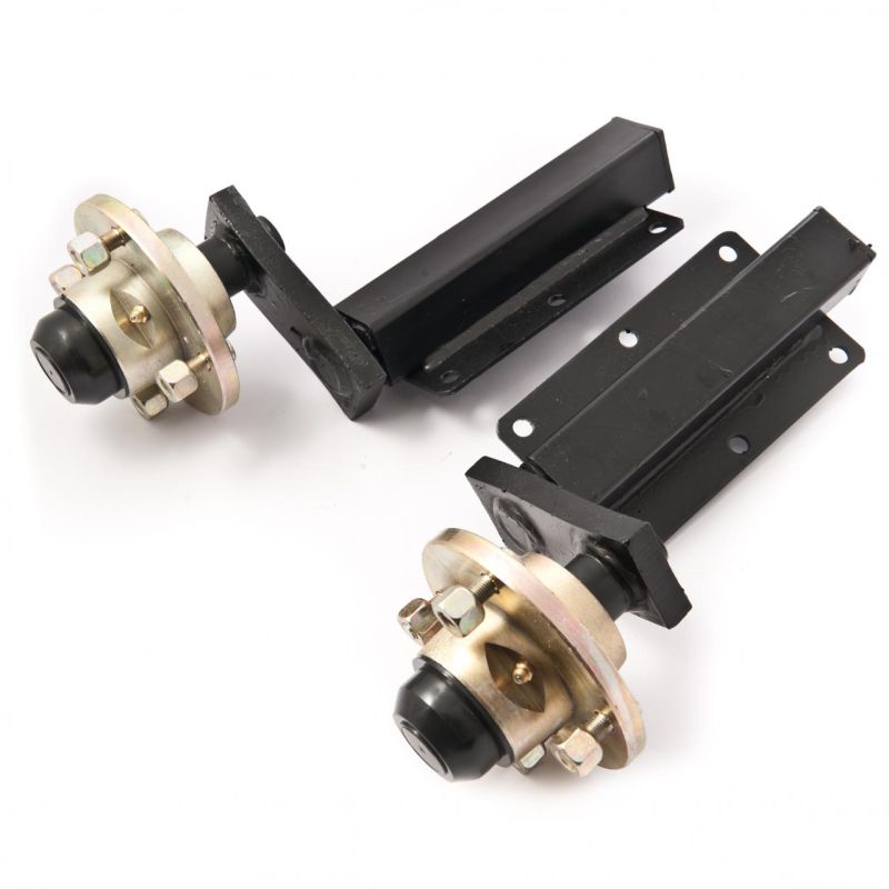 Peak 350 kg. standard suspension units with cast hubs fitted