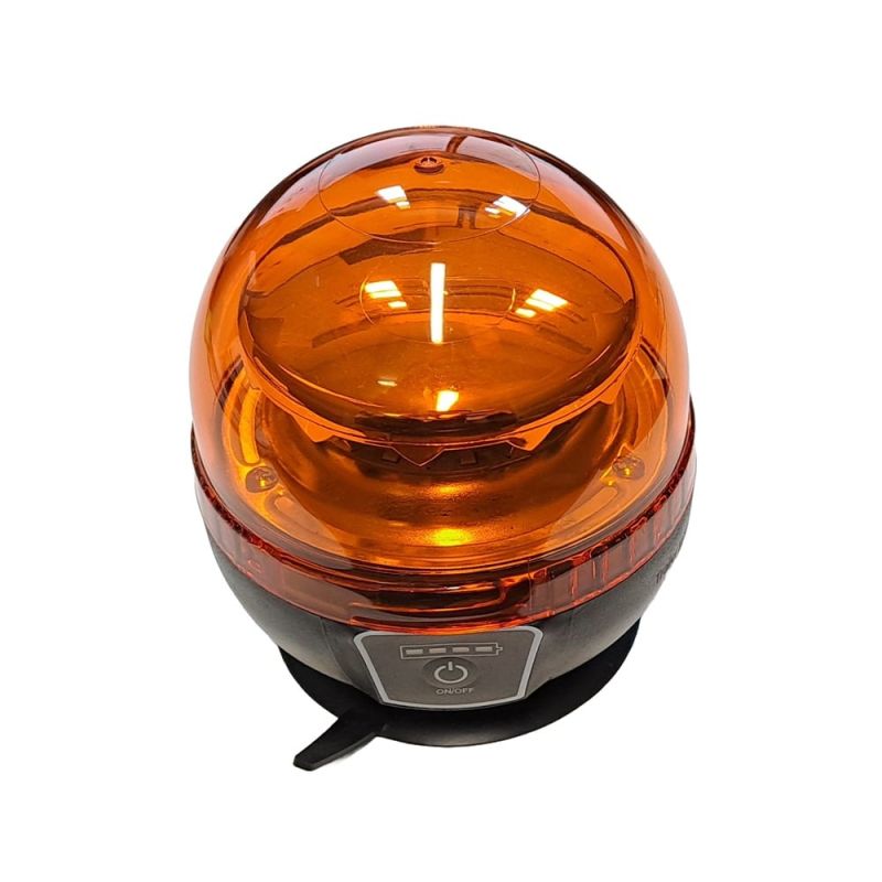TrailerTek LED Rechargeable Warning Light, Enhanced Magnetic Base with ...